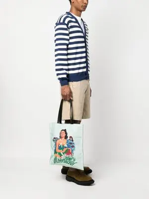 Moschino Illustration-print Tote Bag - Blue