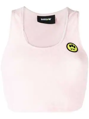 BARROW Logo-patch Terry Tank Top