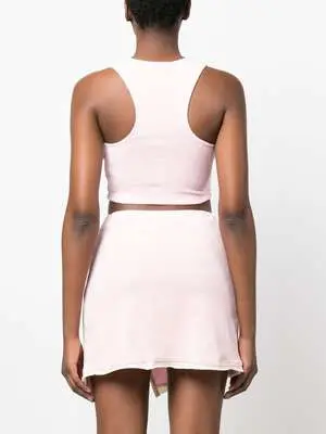 BARROW Logo-patch Terry Tank Top