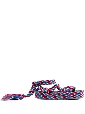 Isabel Marant Erol Rope Flat Sandals - Blue