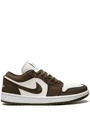 JORDAN Air 1 Low Light Olive Sneakers - Green