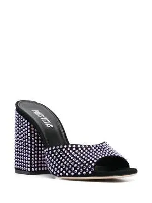 Paris Texas 105mm Crystal-embellished Sandals - Black