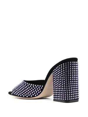 Paris Texas 105mm Crystal-embellished Sandals - Black