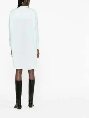 Palm Angels Oversized Shirt Dress - Blue