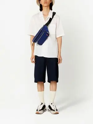 AMI Paris Straight-leg Cargo Shorts - Blue