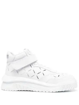 Versace High-top Leather Sneakers