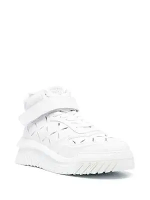 Versace High-top Leather Sneakers