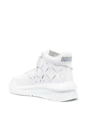 Versace High-top Leather Sneakers
