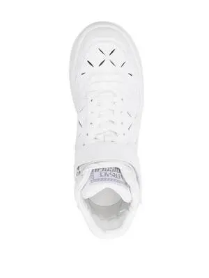 Versace High-top Leather Sneakers