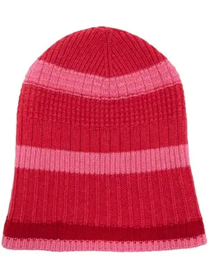 BARRIE Striped Beanie - Pink