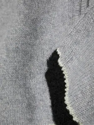 BARRIE Cashmere Zip-up Collar - Grey