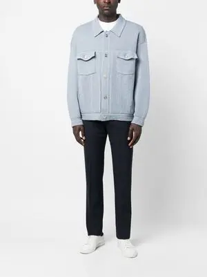 BARRIE Oversized Denim Jacket - Blue