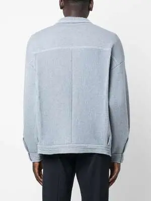 BARRIE Oversized Denim Jacket - Blue