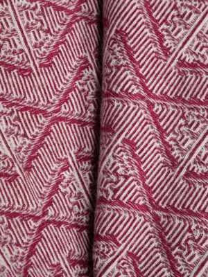BARRIE Cashmere Monogram Scarf - Pink