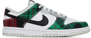 Nike Nike White & Green Dunk Low Sneakers - White/black-white-un