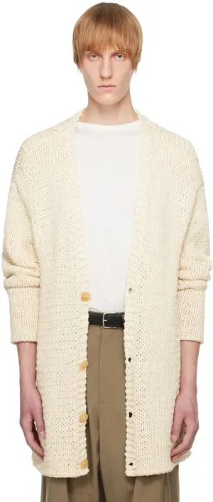 THE ROW The Row Off-White Zaydi Cardigan - Ecru