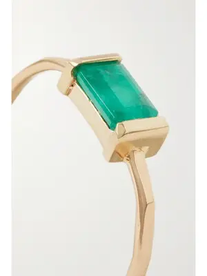 MELISSA JOY MANNING 14-karat Recycled Ring With Emerald