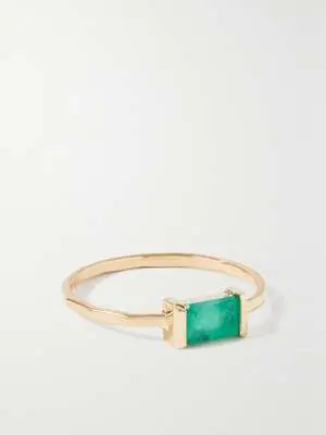 MELISSA JOY MANNING 14-karat Recycled Ring With Emerald