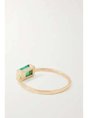 MELISSA JOY MANNING 14-karat Recycled Ring With Emerald