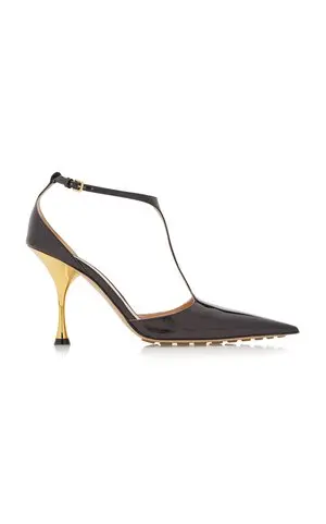 Bottega Veneta Patent Leather Pumps - Black