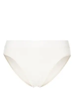 Natasha Zinko Rear Embroidered-detail Briefs - White