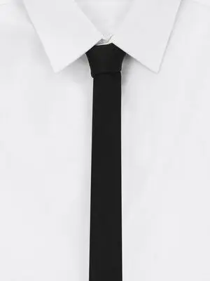 Dolce & Gabbana Silk Satin Blade Tie - Blue