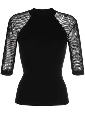 Stella McCartney Mesh Panelled Knitted Top