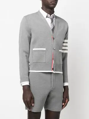 Thom Browne 4-bar Stripe Cotton Cardigan