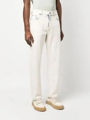 HAIKURE Beached-effect Straight-leg Jeans