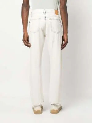 HAIKURE Beached-effect Straight-leg Jeans