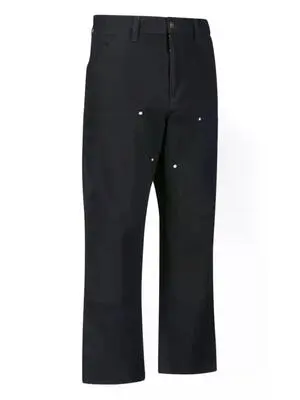 Carhartt Work In Progress Panelled Straight Leg Jeans - Black