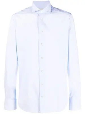 TRAIANO MILANO Longsleeved Pointed-collar Shirt