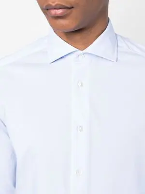 TRAIANO MILANO Longsleeved Pointed-collar Shirt