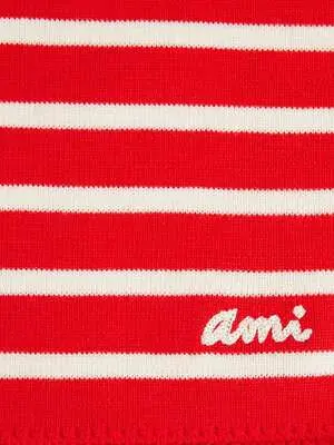 AMI Paris Striped Sleeveless Knit Vest