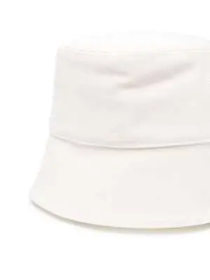 Stella McCartney Embroidered Logo Bucket Hat - White