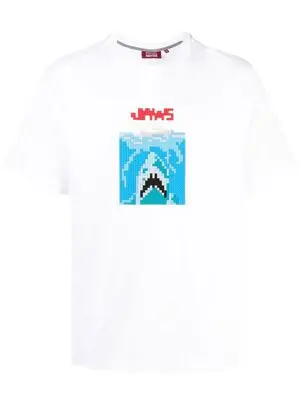 MOSTLY HEARD RARELY SEEN Sharkbite Cotton T-shirt - White