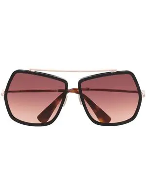 Max Mara Oversized Sunglasses - Brown