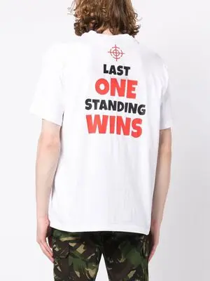 MOSTLY HEARD RARELY SEEN Slogan-print Cotton T-shirt