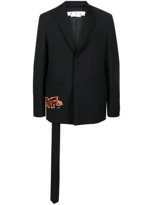 Off-White Graf Coupe Strap Single-breasted Blazer