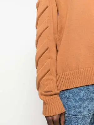 Off-White 3d Diag Crewneck Jumper - Orange