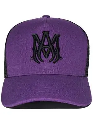 Amiri Logo-patch Trucker Cap - Purple
