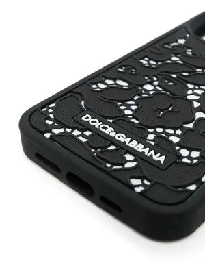 Dolce & Gabbana Floral Logo-patch Iphone Pro Max Case