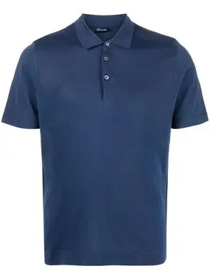DRUMOHR Frosted Polo Shirt - Blue