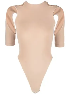 ANDREĀDAMO Cut-out Detail Stretch Top