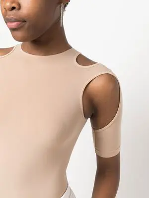 ANDREĀDAMO Cut-out Detail Stretch Top