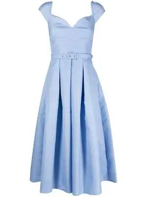 SELF-PORTRAIT Pleated Midi Dress
