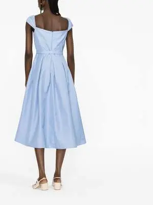 SELF-PORTRAIT Pleated Midi Dress