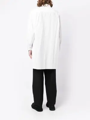 Yohji Yamamoto Tab-collar Long Shirt