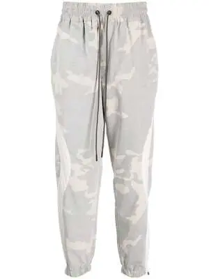 MOSTLY HEARD RARELY SEEN Corduroy Camouflage-print Track Pants - Grey