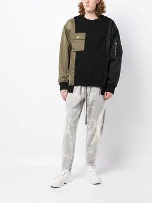 MOSTLY HEARD RARELY SEEN Corduroy Camouflage-print Track Pants - Grey